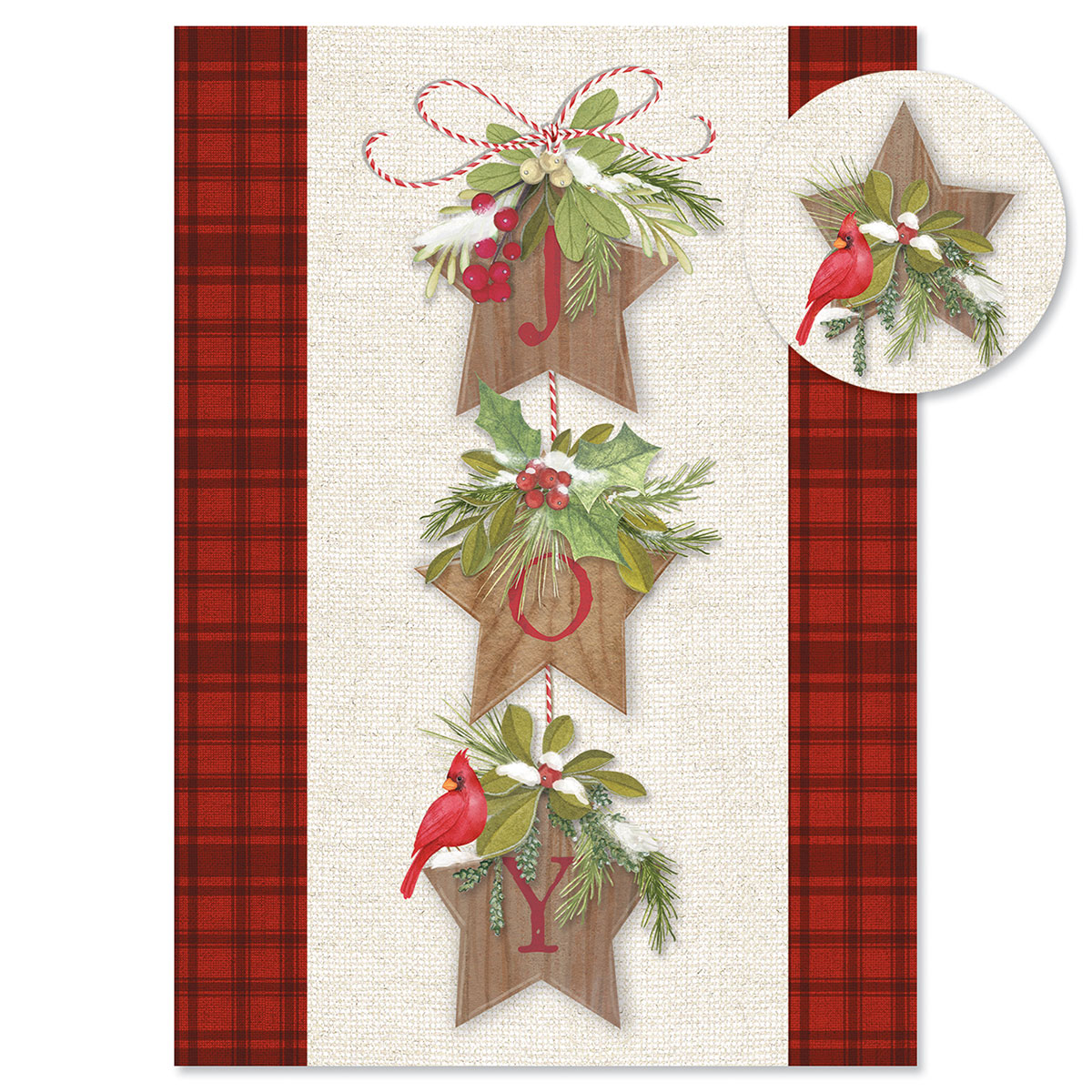 Joy Winter Garden Christmas Cards | Colorful Images