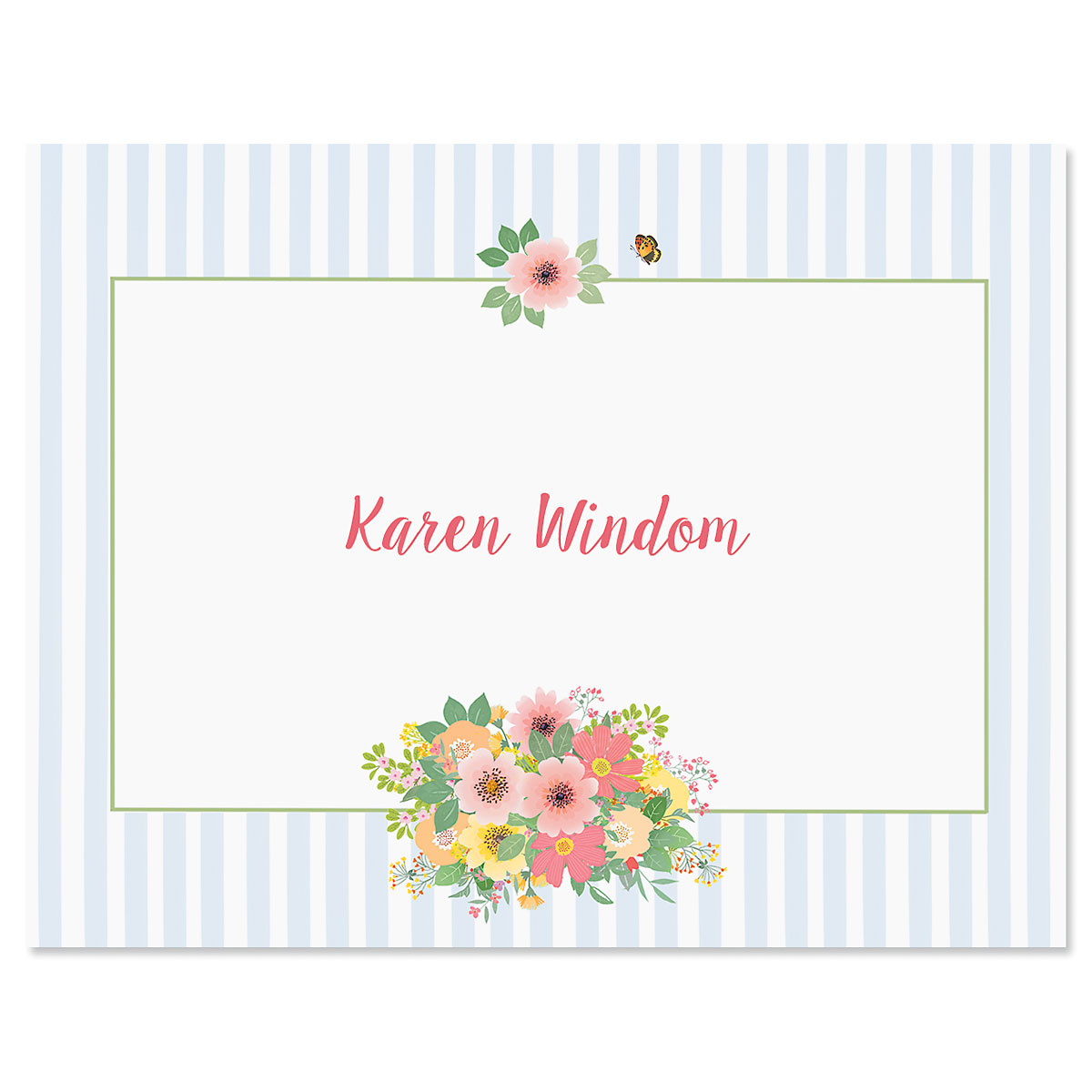 Flower Bouquet Custom Note Cards | Colorful Images