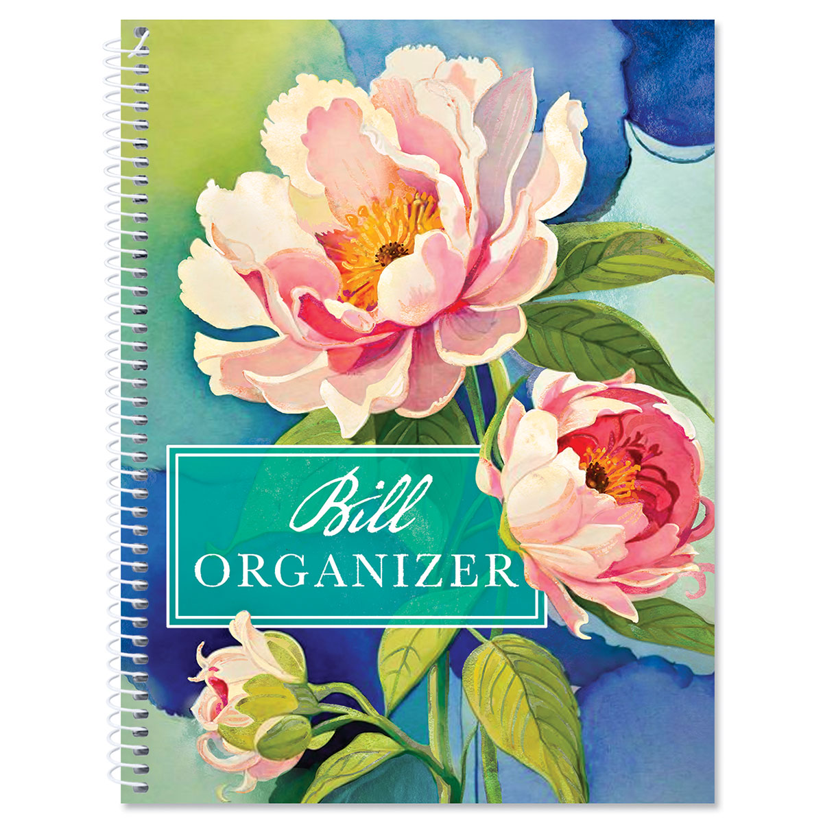 Floral Blooms Bill Paying Organizer | Colorful Images