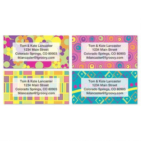 Feeling Groovy Address Labels | Colorful Images
