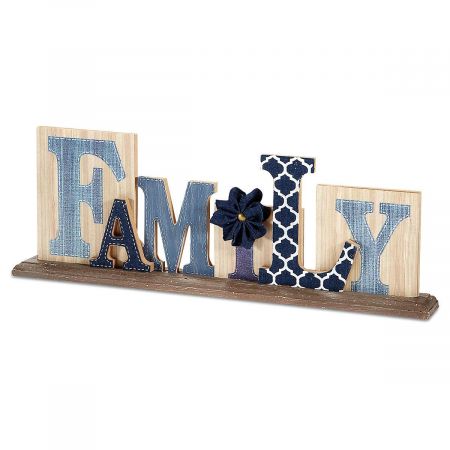 Family Tabletop Sign | Colorful Images