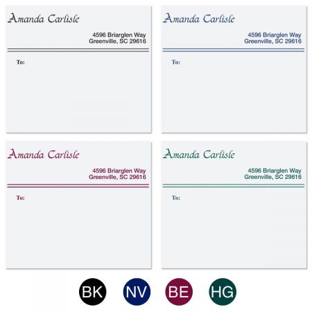 Elegant Lines Package Labels | Colorful Images