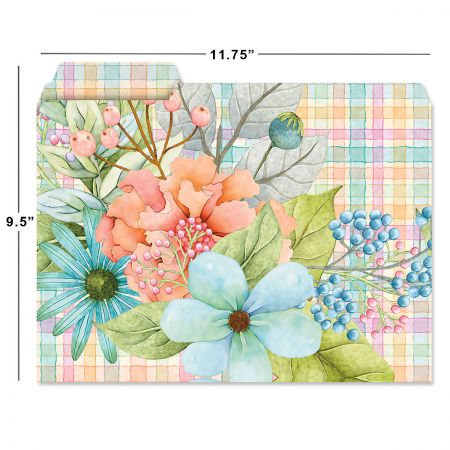 Sentiment Garden File Folders | Colorful Images