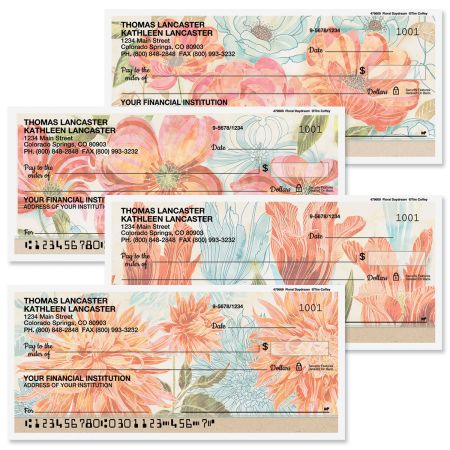Floral Daydream Personal Checks | Colorful Images
