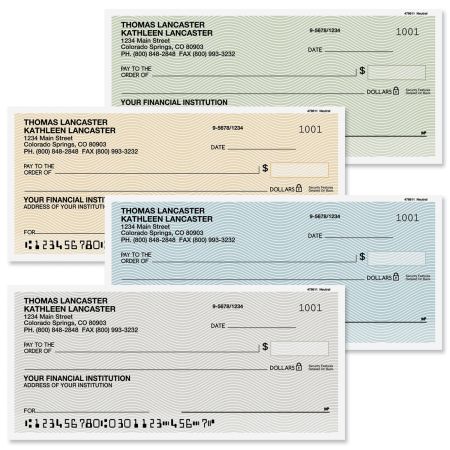 Neutral Personal Checks | Colorful Images