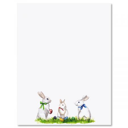 Esater Bunnies Easter Letter Papers | Colorful Images