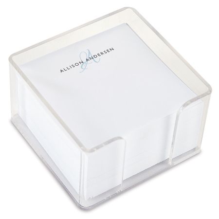 Initial Personalized Note Sheets in a Cube | Colorful Images