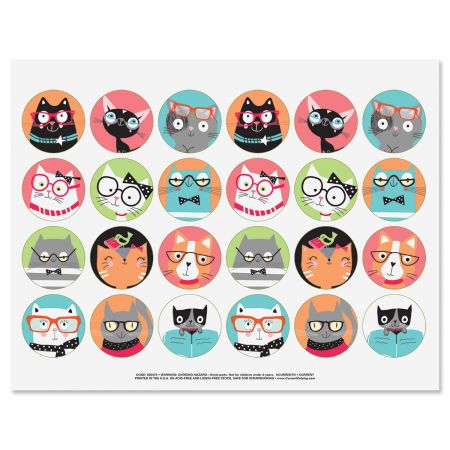 Smarty Cats Stickers | Colorful Images