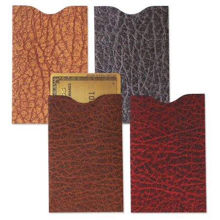 Leather Look RFID Credit Card Sleeves | Colorful Images