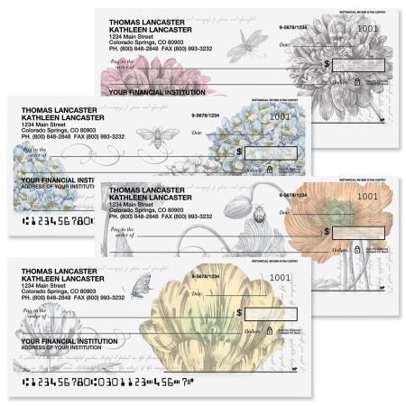 Botanical Personal Checks | Colorful Images