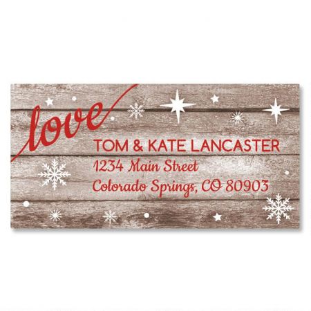 Christmas Merry Border Return Address Labels | Colorful Images