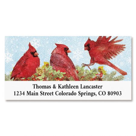Cardinal Tree Deluxe Return Address Labels | Colorful Images