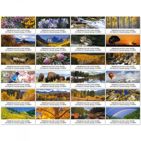 Beautiful Western Colorado Deluxe Return Address Labels | Colorful Images