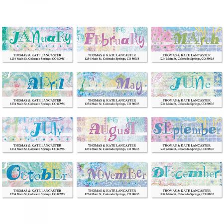 Fresh Focus Year Round Deluxe Return Address Labels | Colorful Images