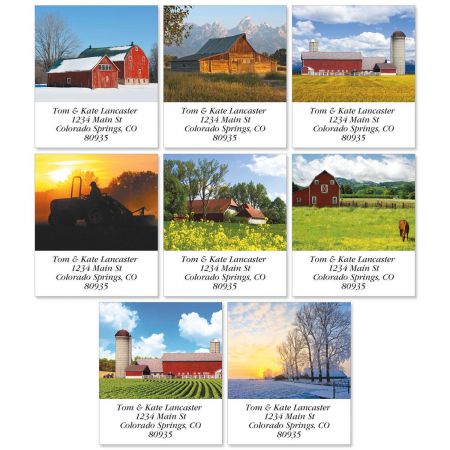 Farms Select Return Address Labels | Colorful Images