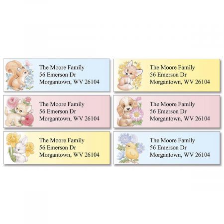 Baby Animals Classic Return Address Labels | Colorful Images