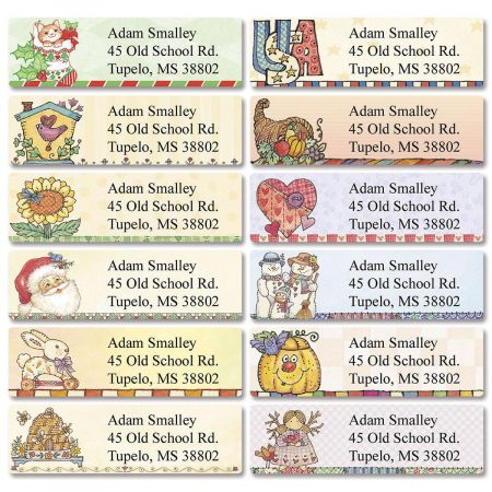 Everything Happy Classic Return Address Labels | Colorful Images