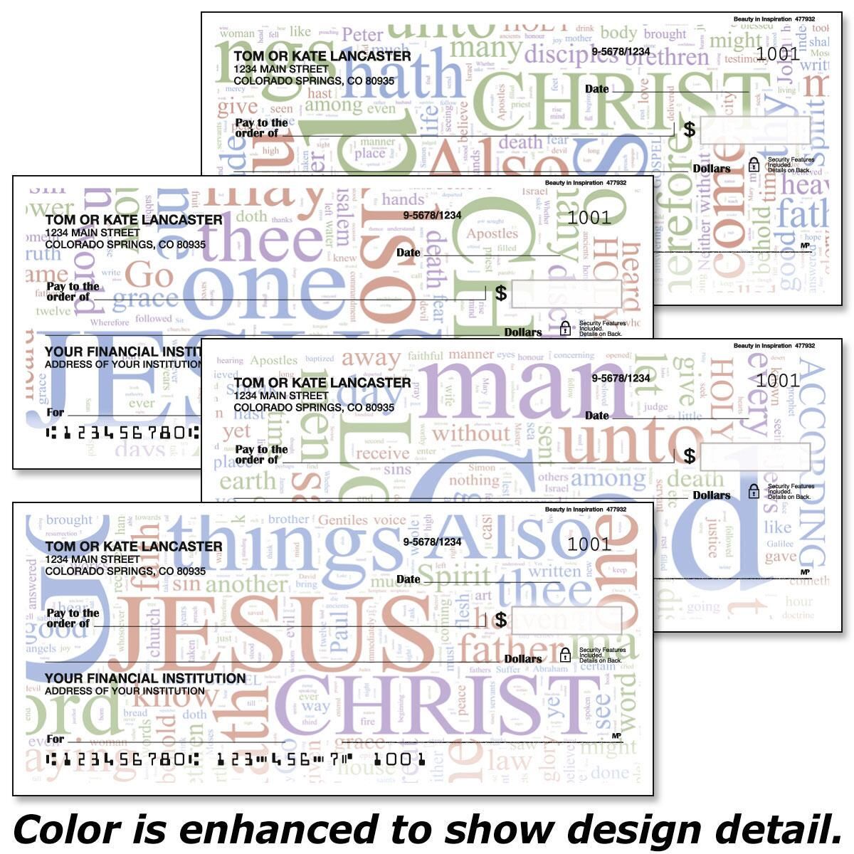 Beauty in Inspiration Personal Checks | Colorful Images