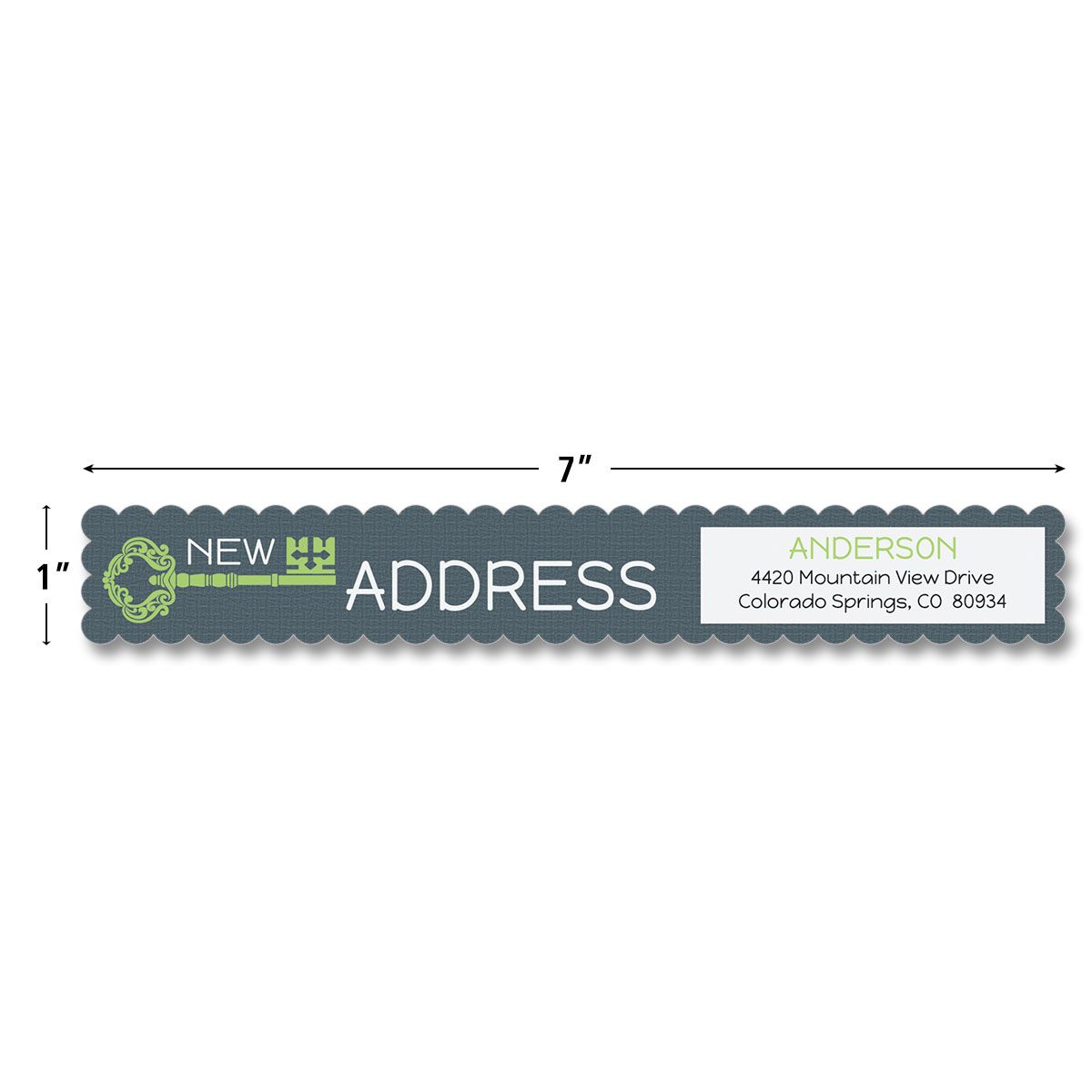 New Pad Connect Wrap Diecut Address Labels | Colorful Images