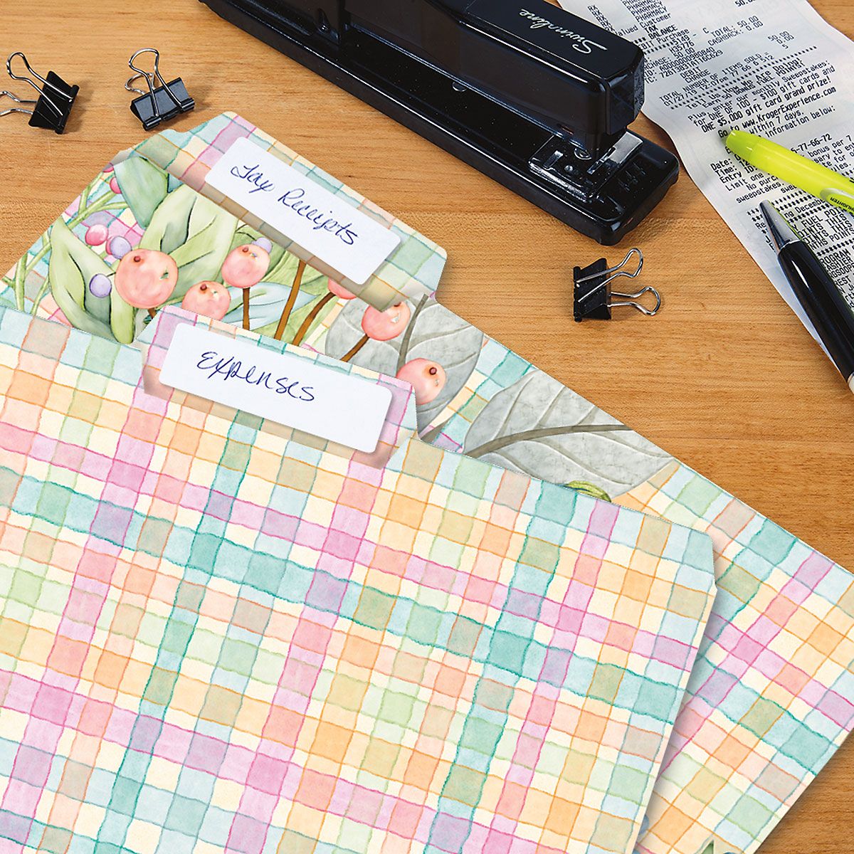 Sentiment Garden File Folders | Colorful Images