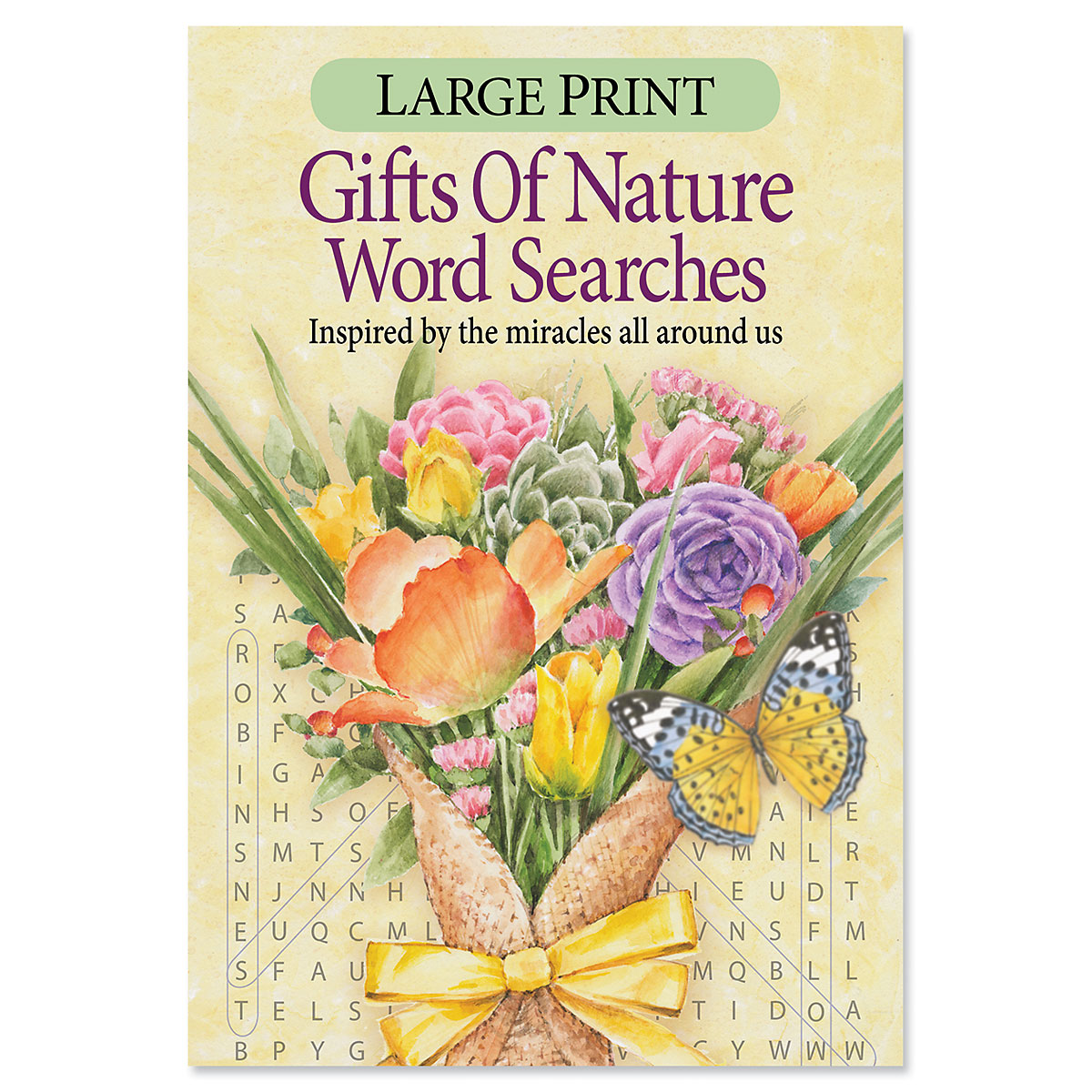 Large Print Gifts of Nature Word Search Book | Colorful Images