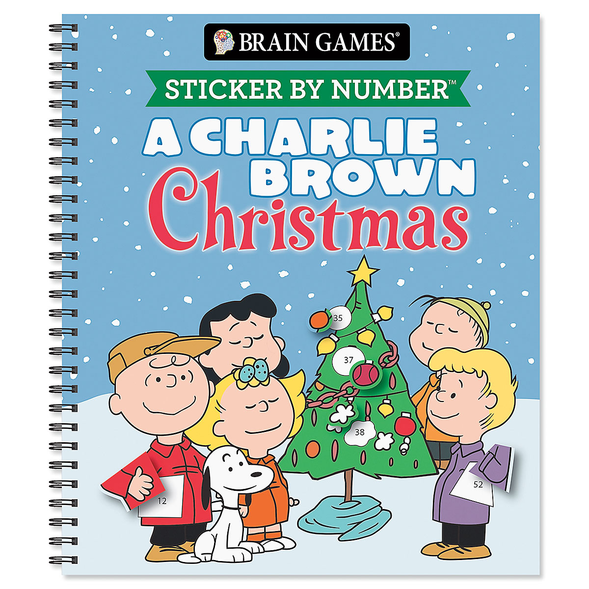 Sticker by Number A Charlie Brown Christmas Book Brain Games ...