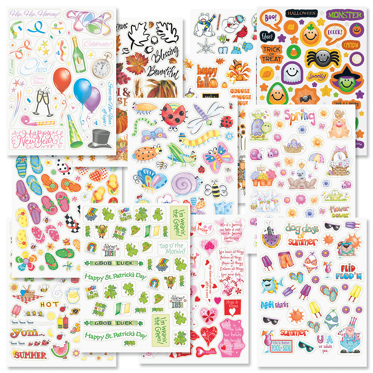 Year-Round Sticker Value Pack | Colorful Images