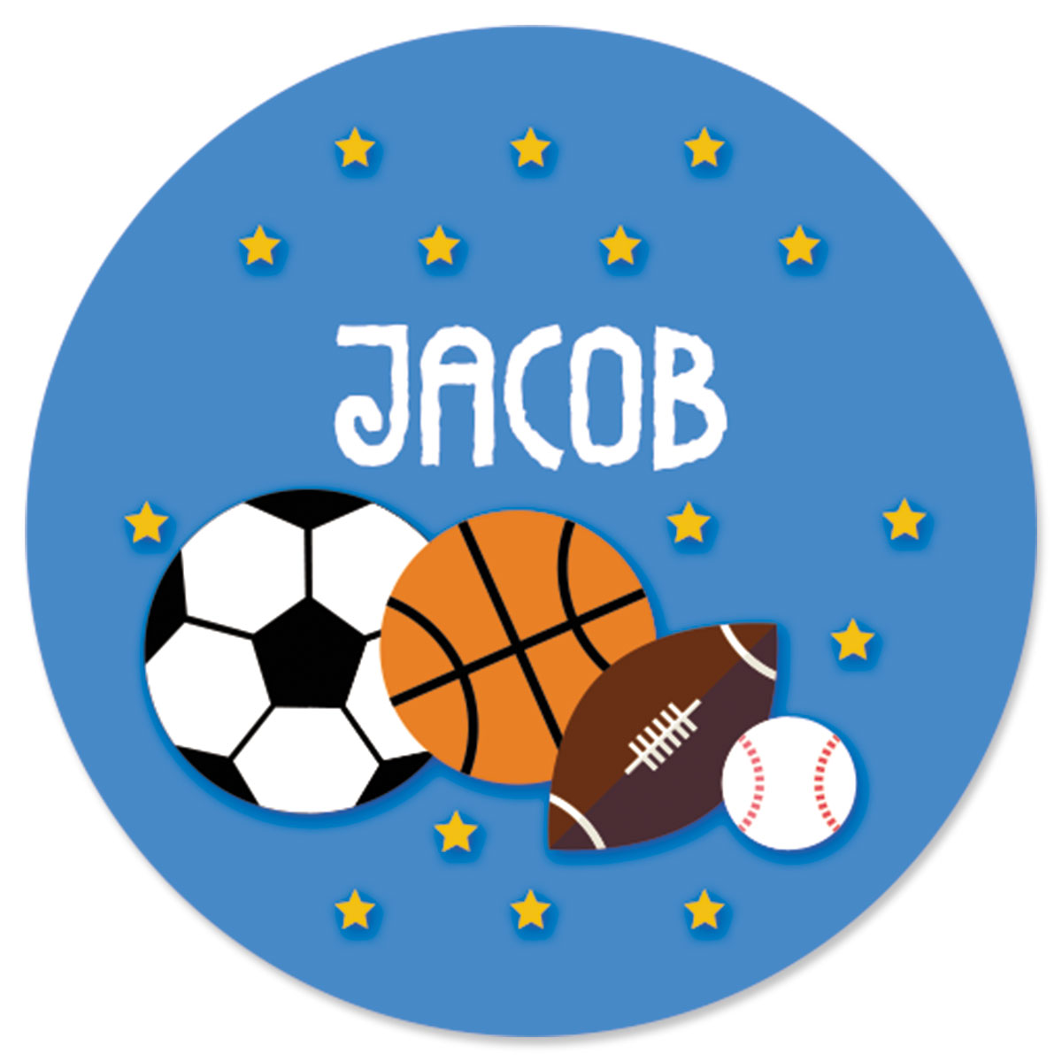 Custom All Sports Stickers | Colorful Images