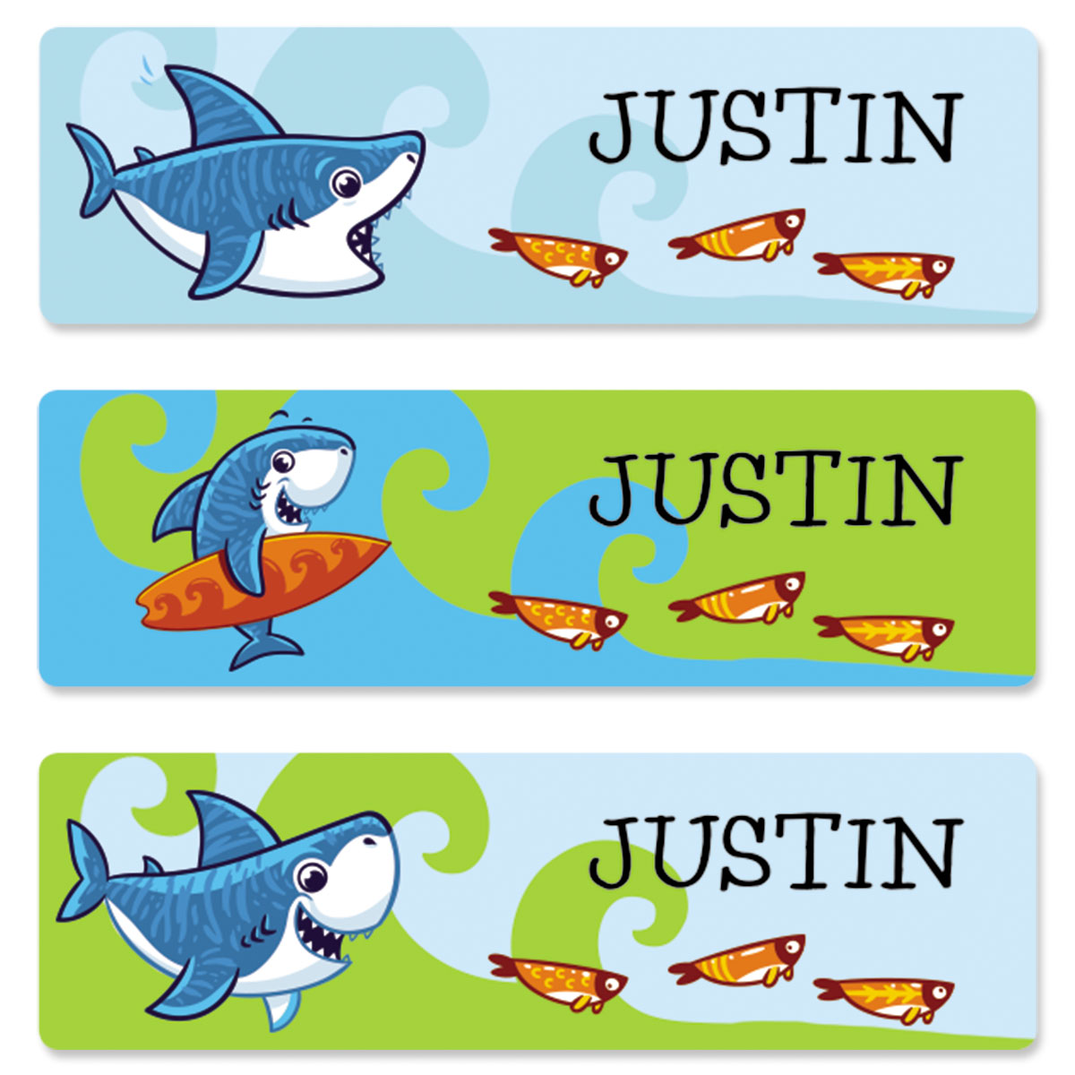 Custom Sharks Name Stickers, Personalized Sharks Name Stickers, Sharks ...