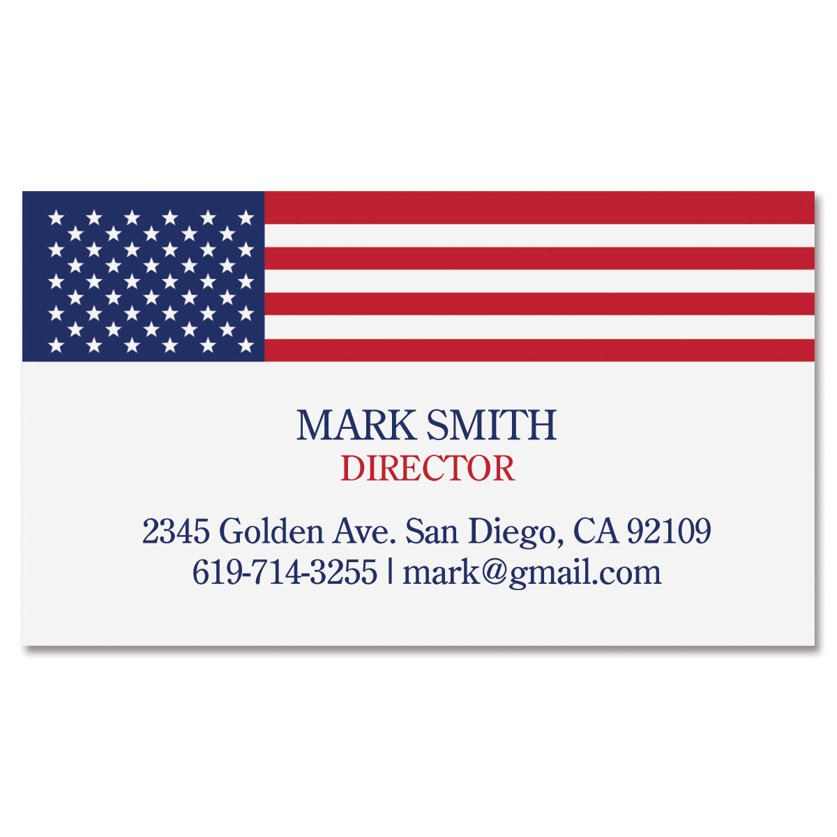 American Flag Business Card Designs