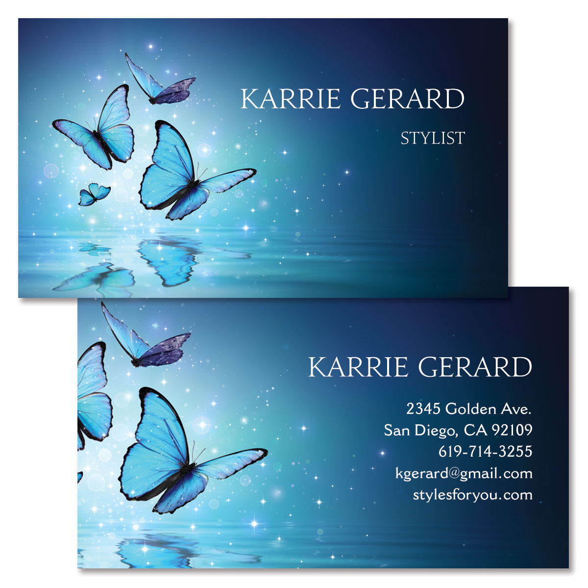 Blue Butterfly Card