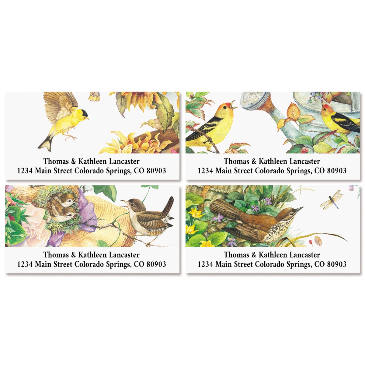 Serenade Deluxe Return Address Labels | Colorful Images