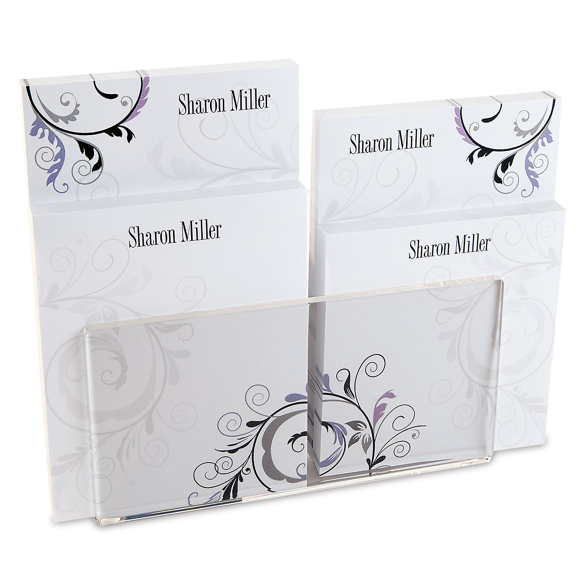 Black and Grey Fantasy Custom Memo Pad Set | Colorful Images