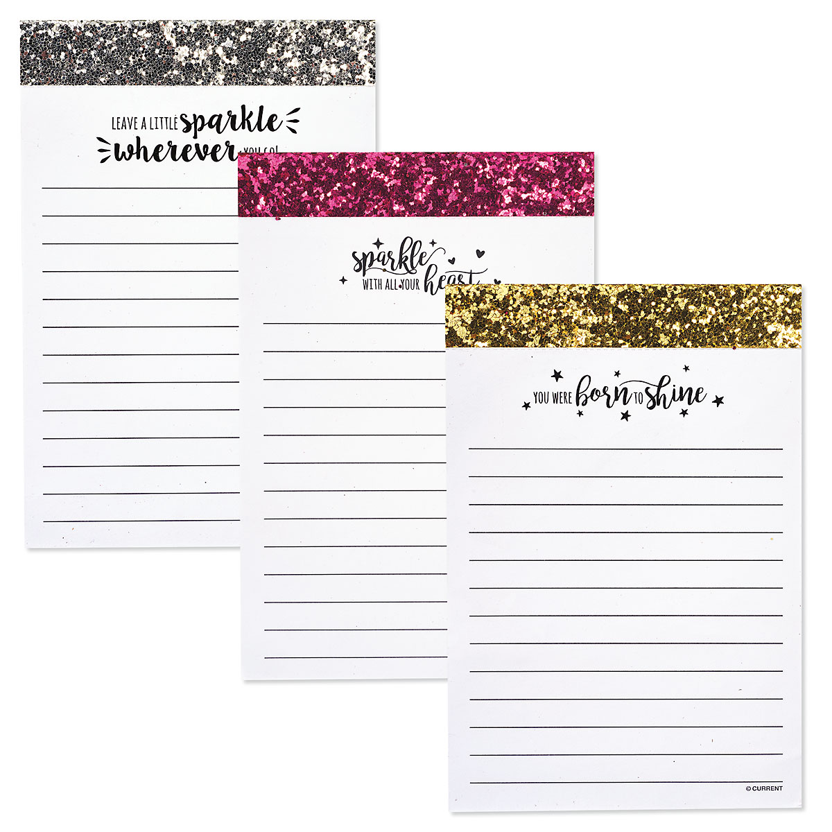 Glitter Notepads | Colorful Images