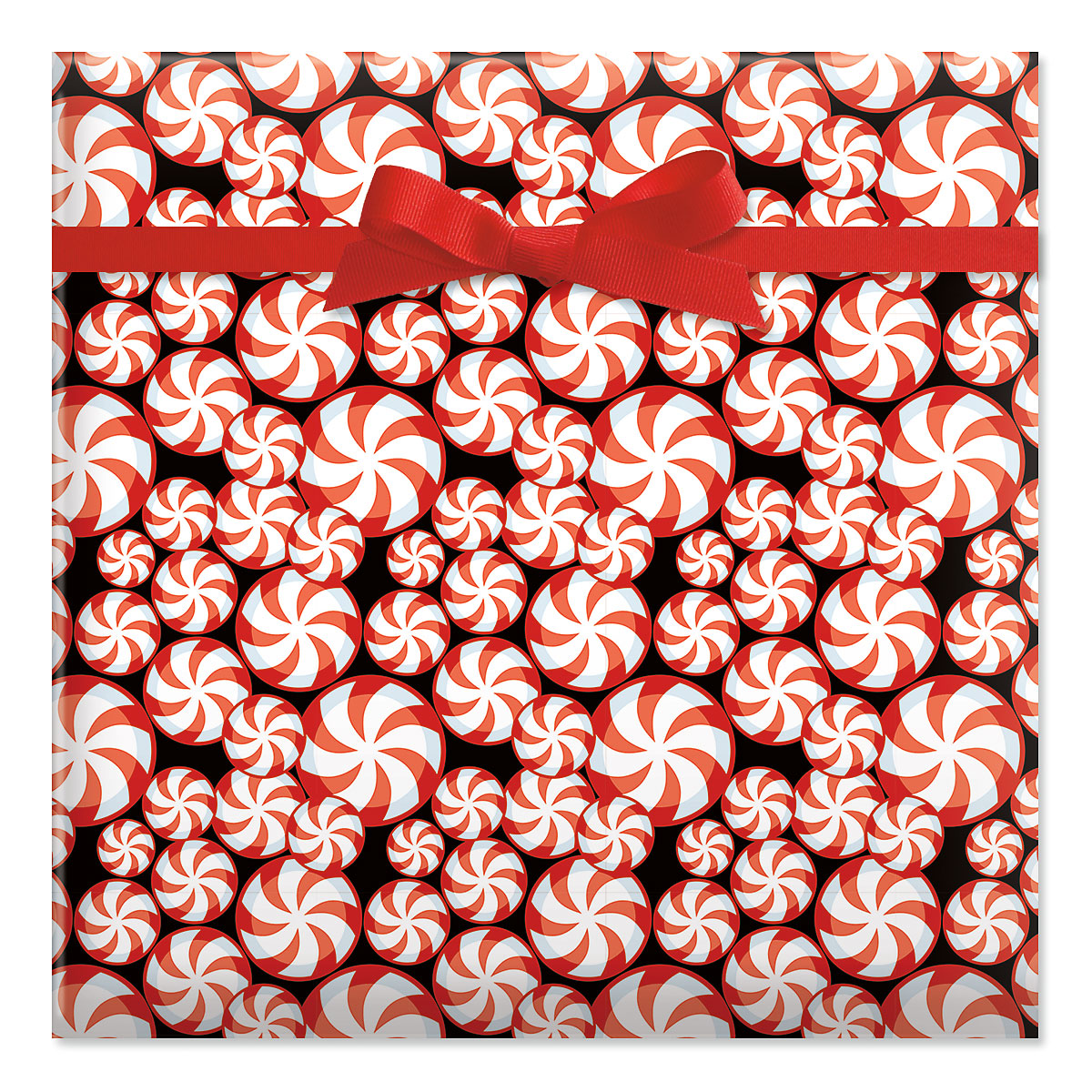 Christmas Candy Jumbo Rolled Gift Wrap | Colorful Images