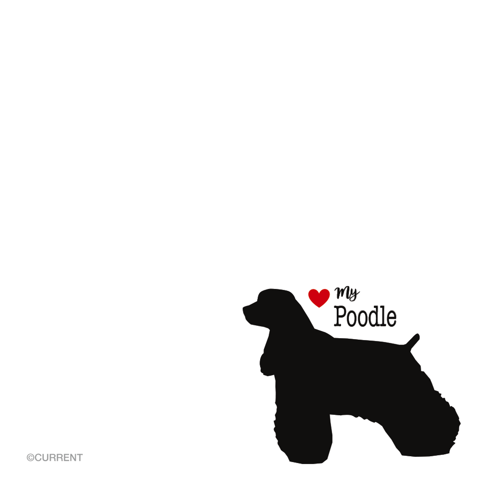 Poodle Dog Breed Custom Note Sheets in a Cube | Colorful Images