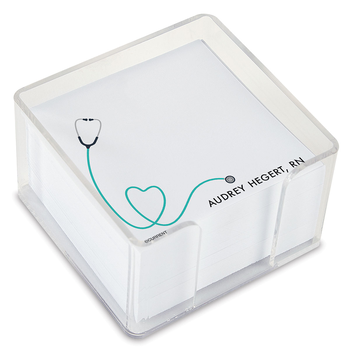 Medical Personalized Note Sheets in a Cube | Colorful Images