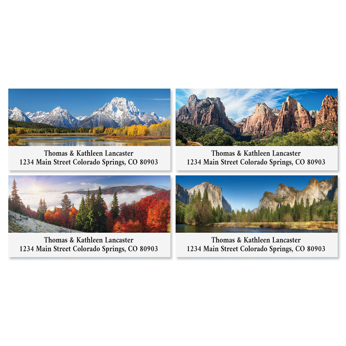 Natural Park Wonders Return Deluxe Address Labels | Colorful Images
