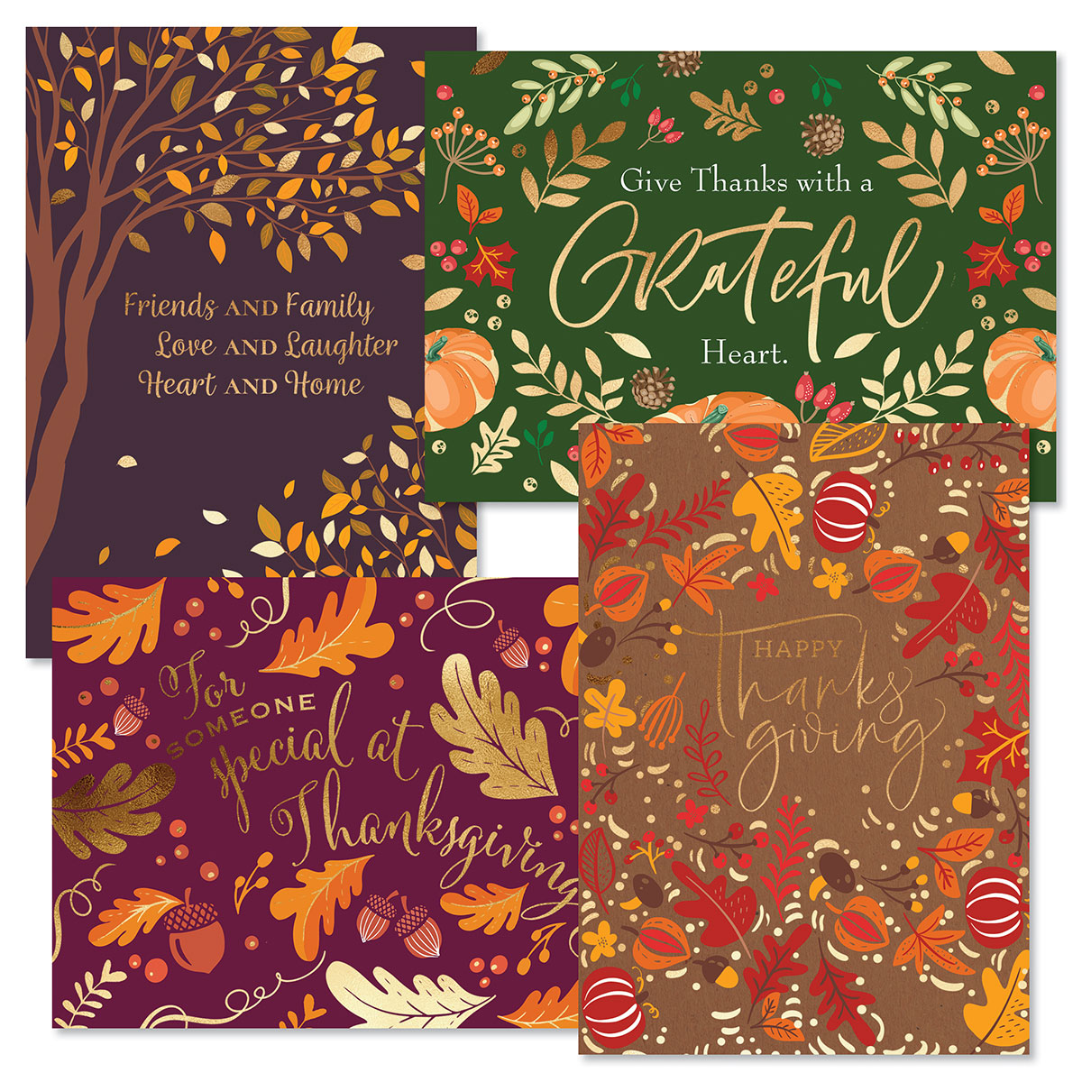 Giving Thanks Deluxe Thanksgiving Cards | Colorful Images