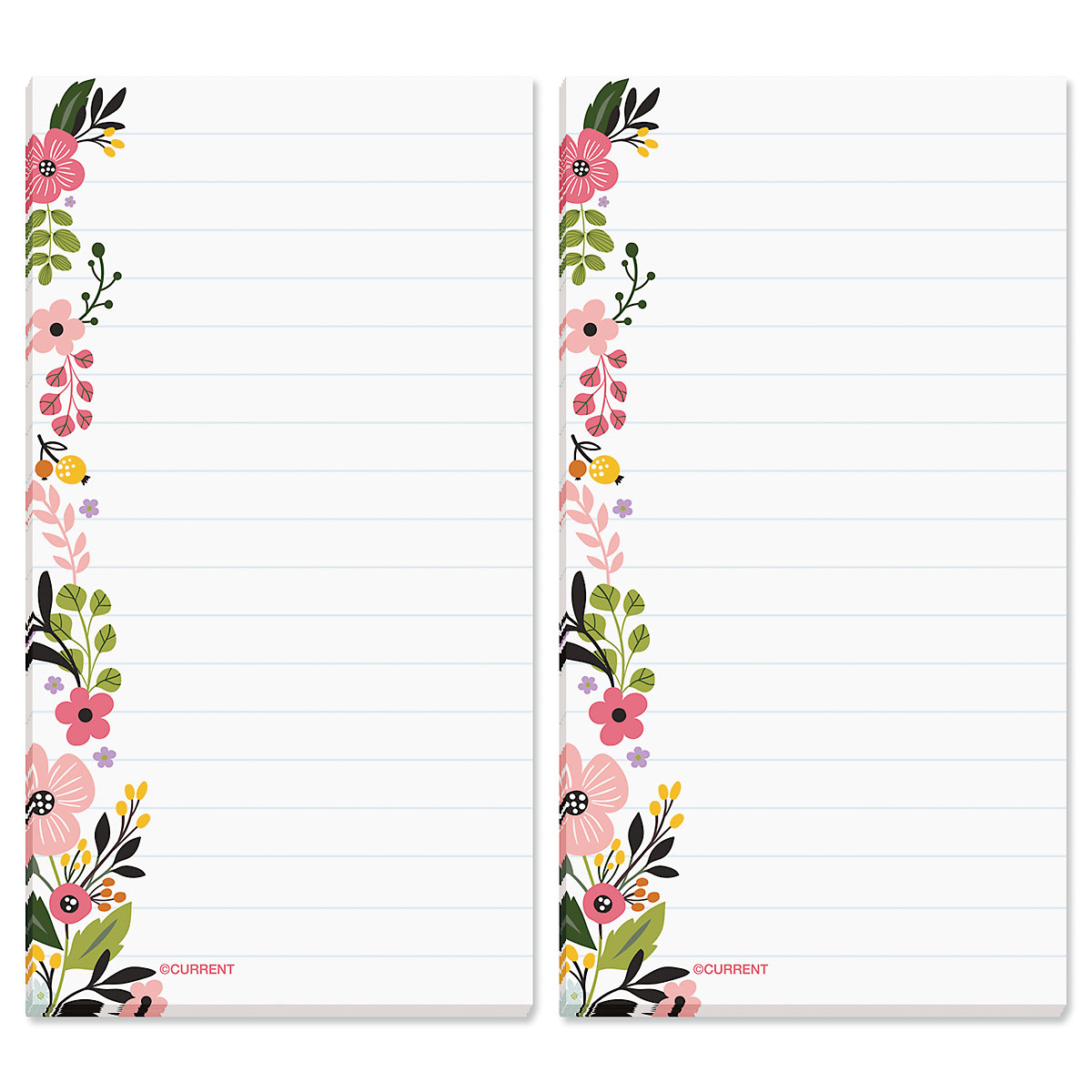 Pink Floral Memo Pads | Colorful Images
