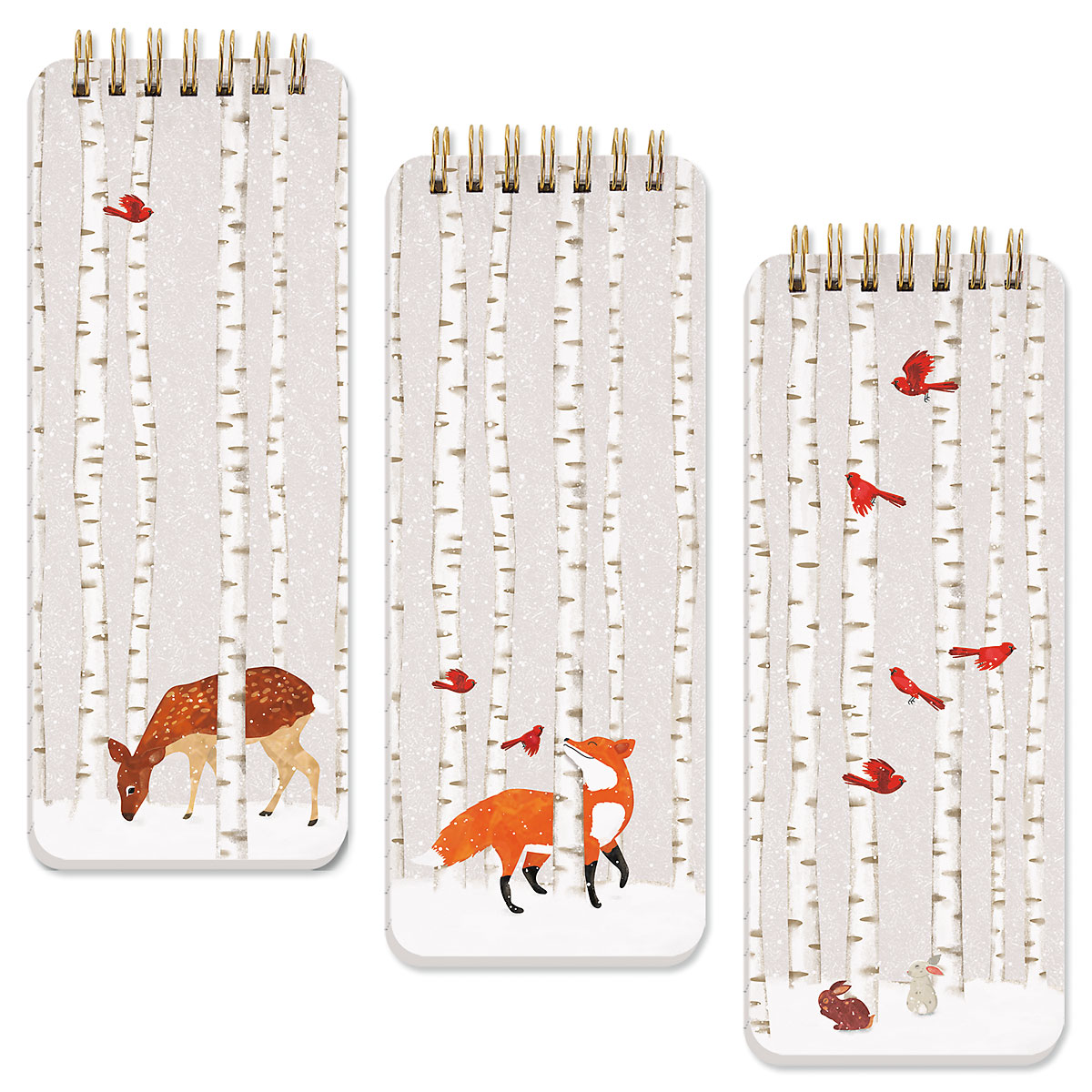 Cardinal Woods Skinny Note Pads - BOGO | Colorful Images