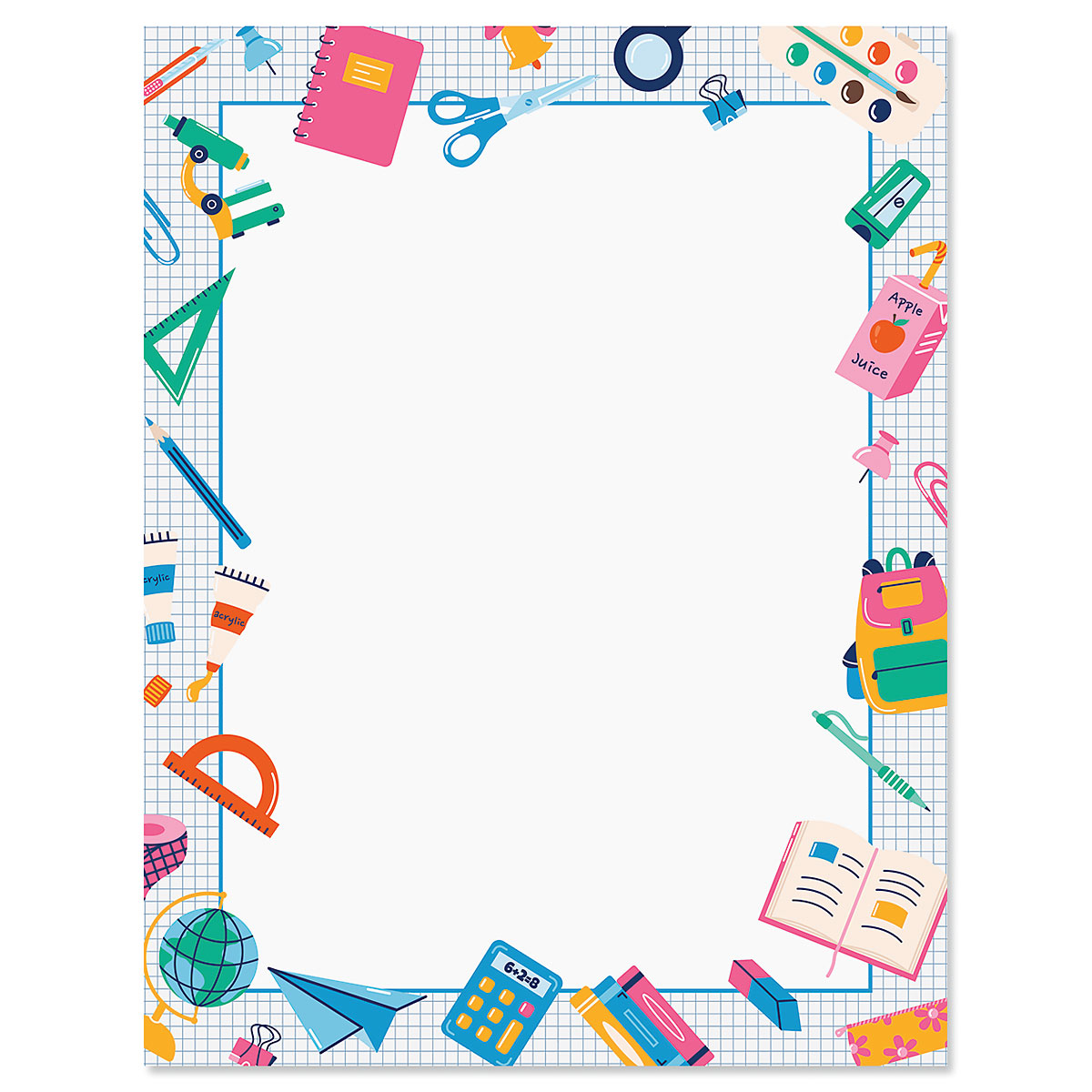School Is Cool Letter Papers | Colorful Images