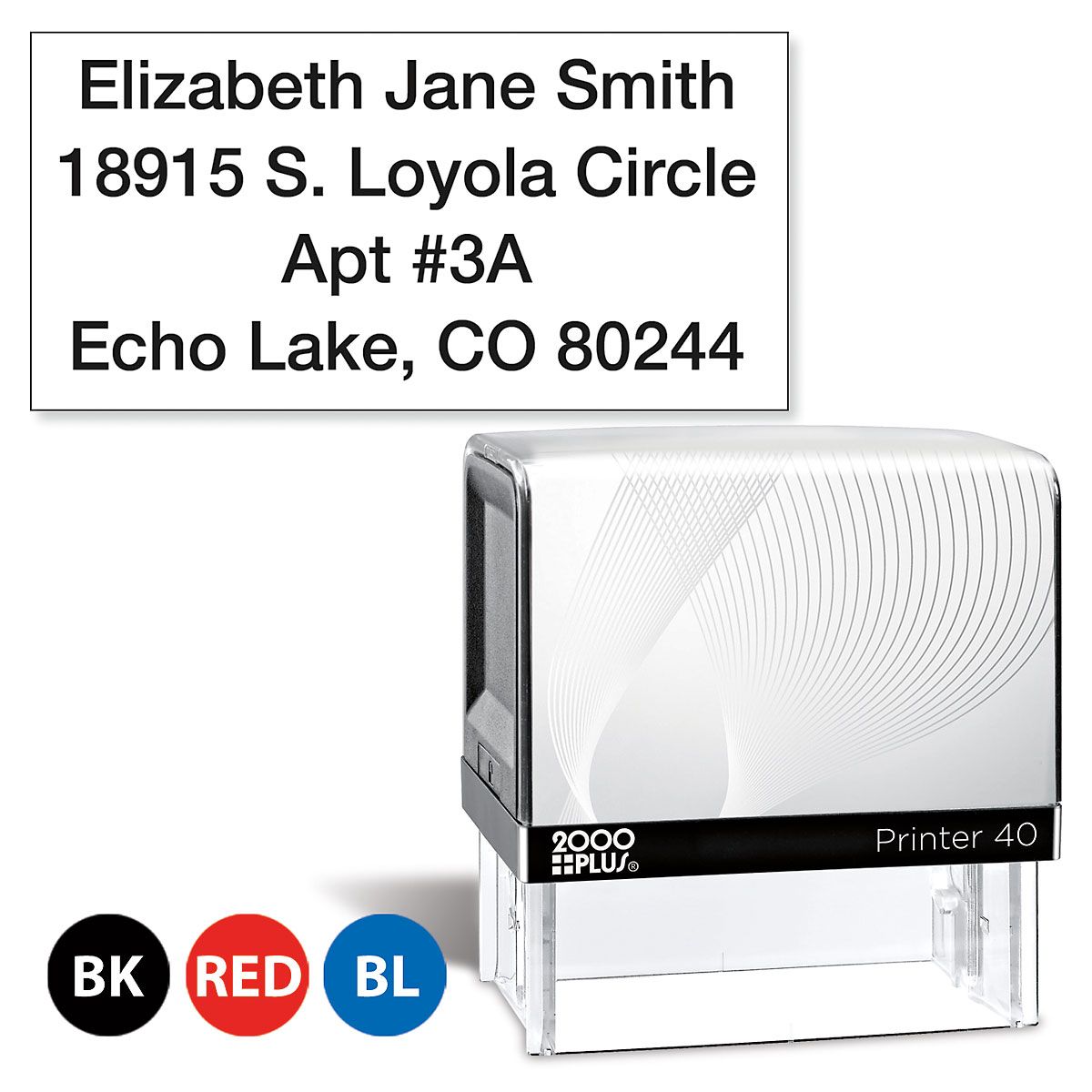 Custom Standard Self-Inking Address Stamp | Colorful Images