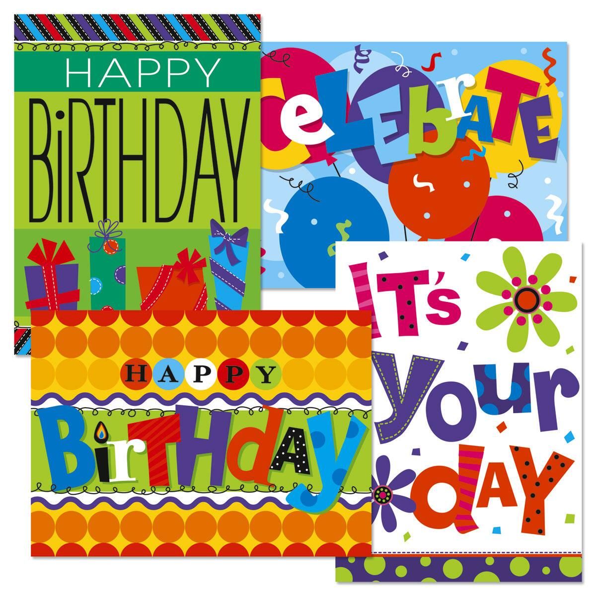 Bright & Bold Birthday Cards | Colorful Images