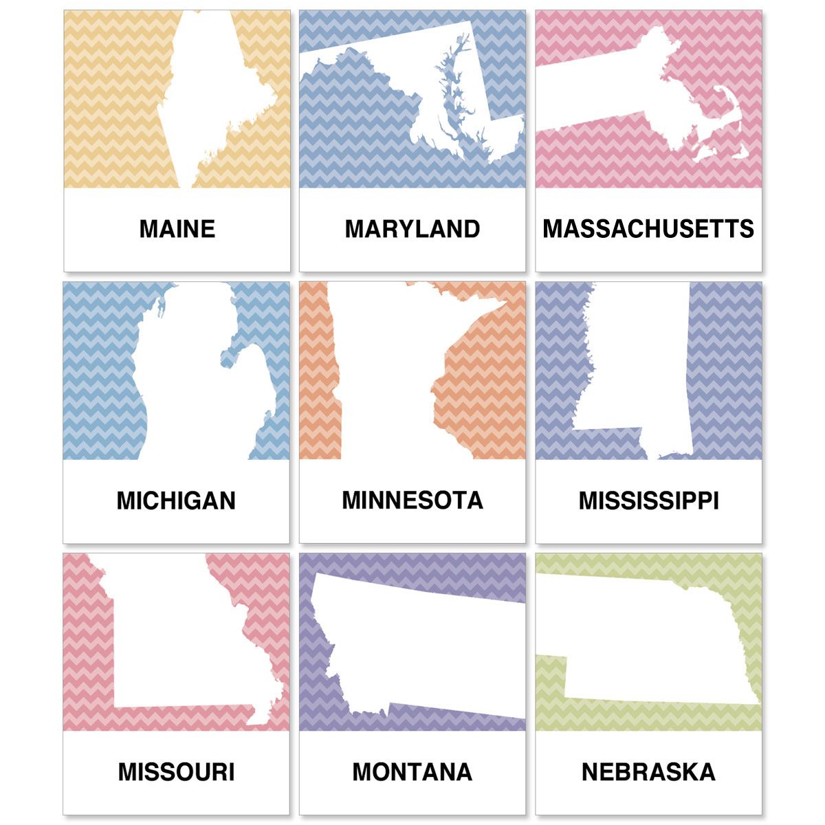 Personalized Your State Address Labels | Colorful Images