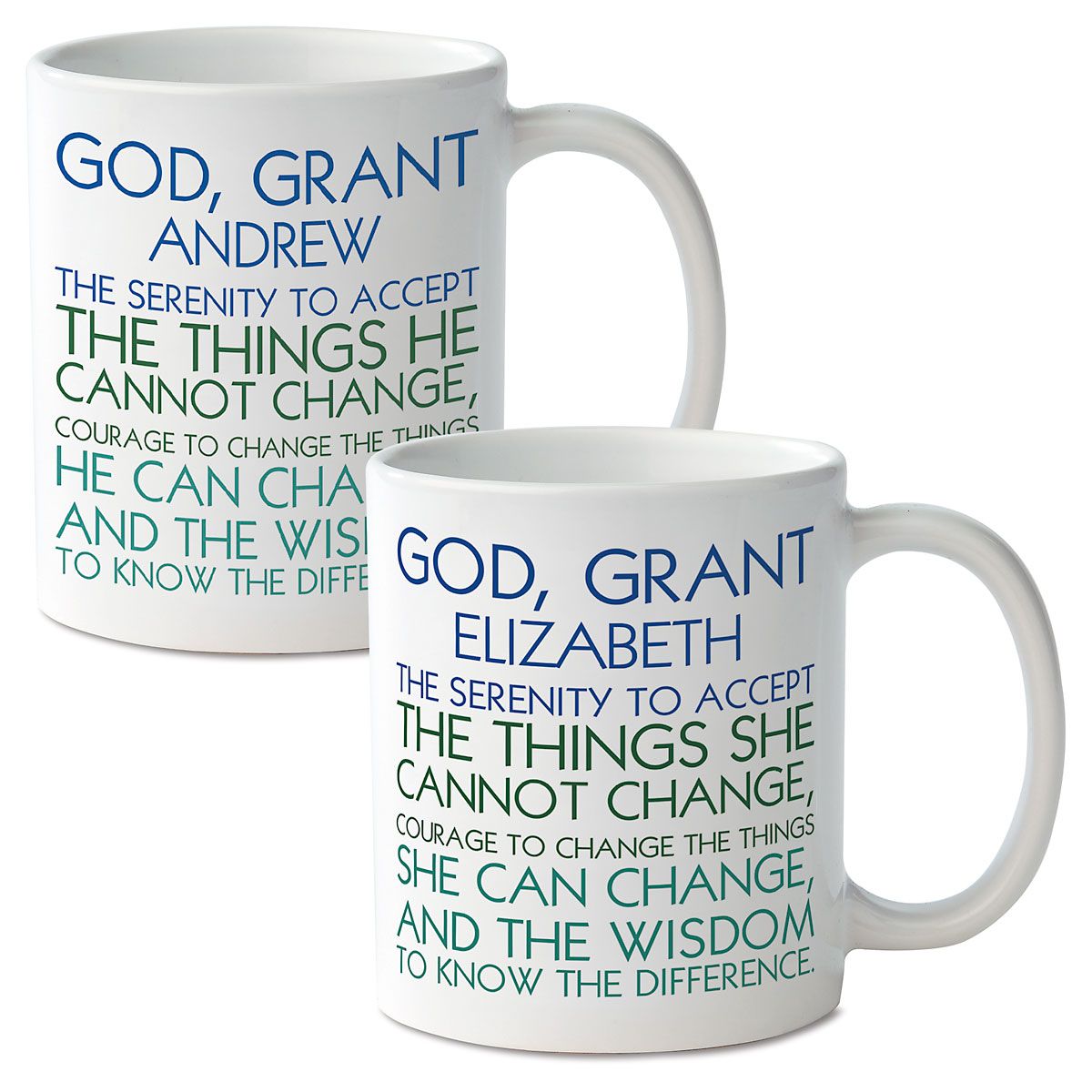 Serenity Prayer Custom Mugs | Colorful Images