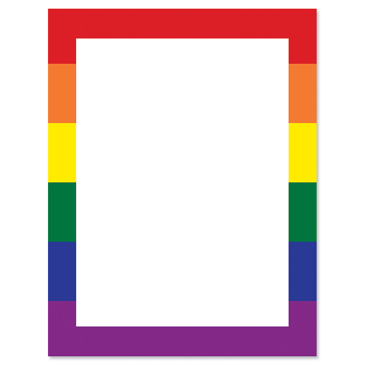 Rainbow Stationary Letter Paper | Colorful Images