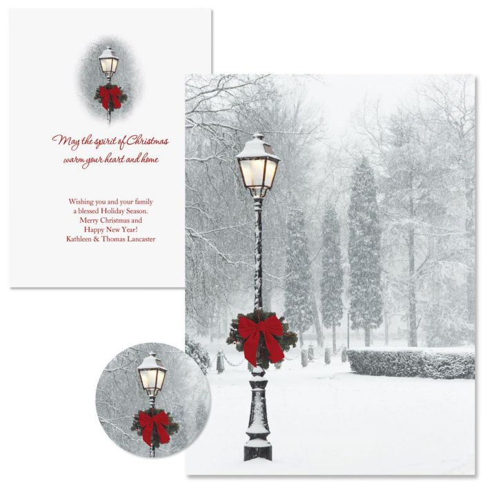 Snowy Holiday Christmas Cards | Colorful Images