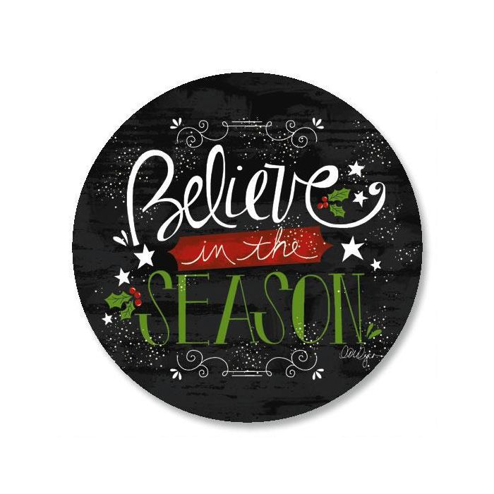 Believe In The Season Envelope Seals | Colorful Images