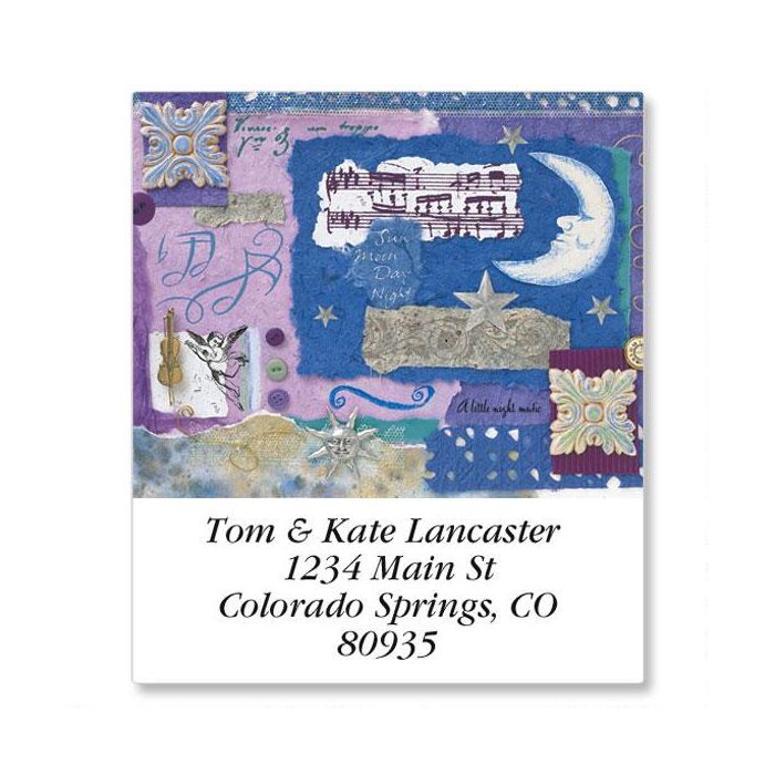 Handmade Year Round Select Return Address Labels | Colorful Images